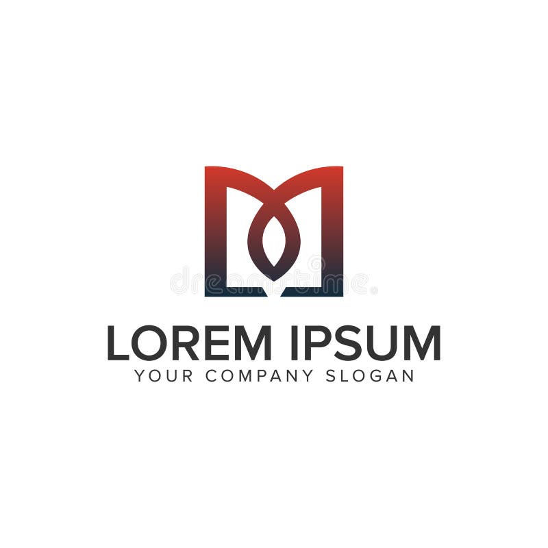 Letter M Creative Unique Logo Design Concept Template. Fully Stock ...