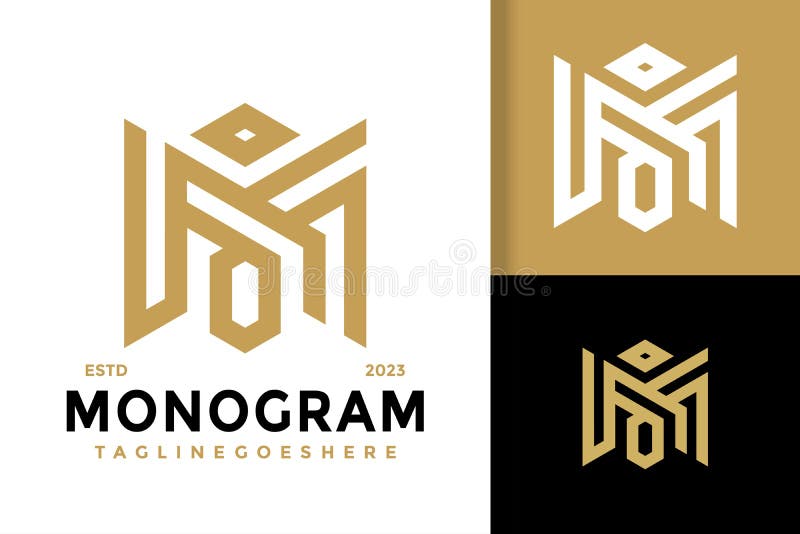 Letter M Crown Logo Logos Design Element Stock Vector Illustration ...