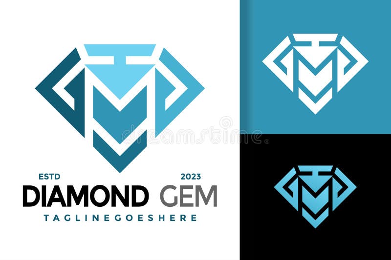 Letter M Diamond Logo Design, Brand Identity Logos Vector, Modern Logo ...