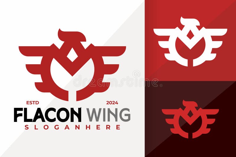 Letter M Falcon Wings Logo Icon Vector Design. Creative Simple Logos ...