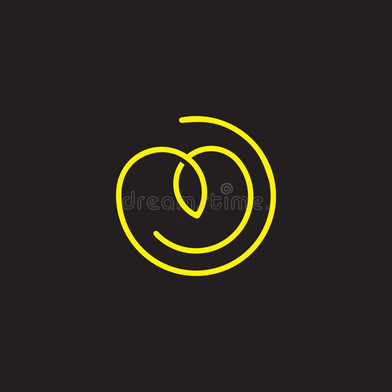 Letter M Funny Doodle Thread Smile Symbol Logo Vector Stock Vector ...