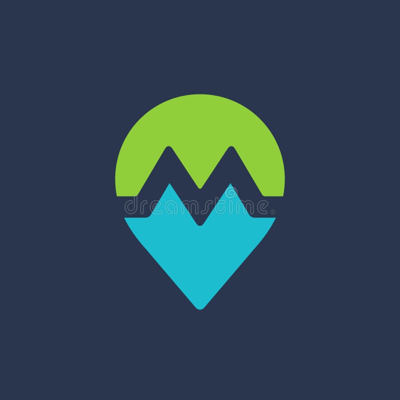 Letter M Point Logo Stock Illustrations – 197 Letter M Point Logo Stock ...