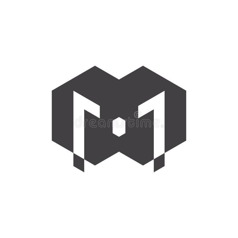 Letter M Box Shape Arrow Logo Vector Stock Vector - Illustration of ...