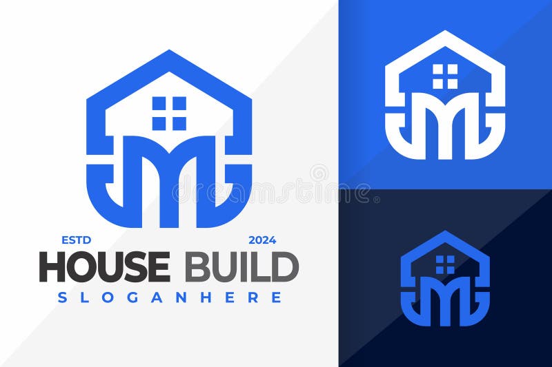 Letter M House Building Logo Design Vector Symbol Icon Illustration ...