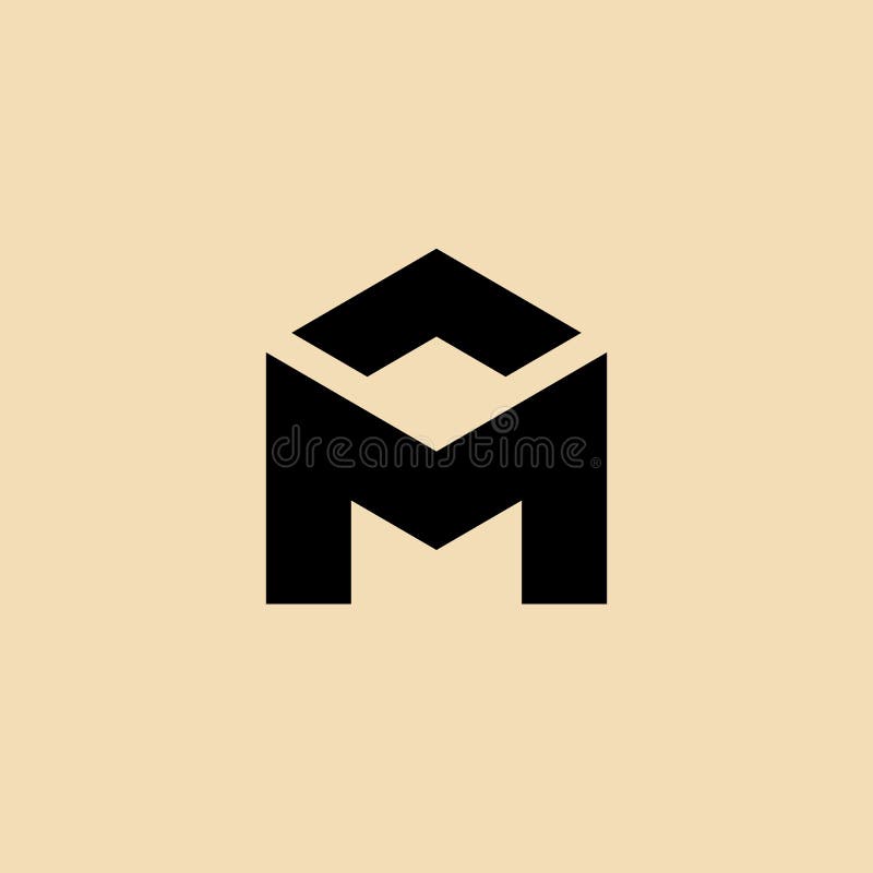 Letter M House Icon Design Template Elements Stock Vector ...