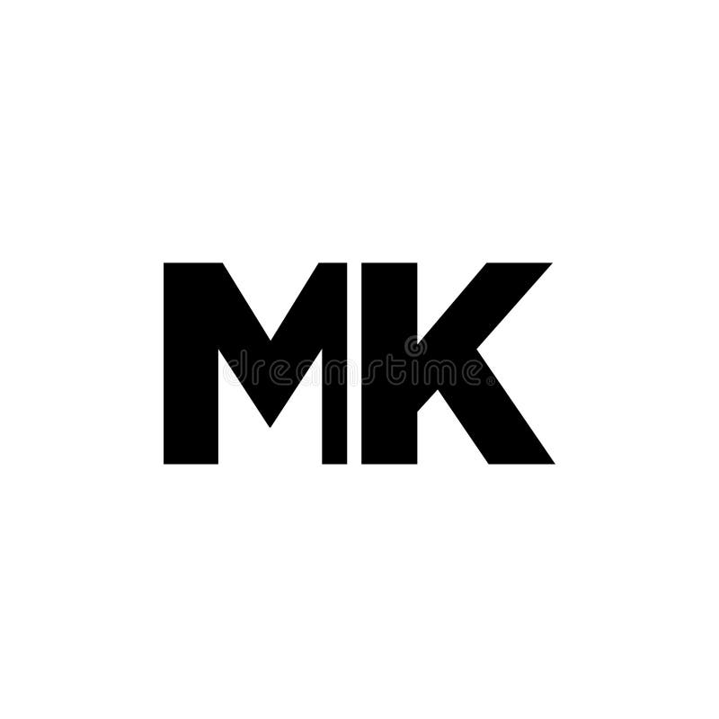 Letter M and K, MK Logo Design Template. Minimal Monogram Initial Based ...