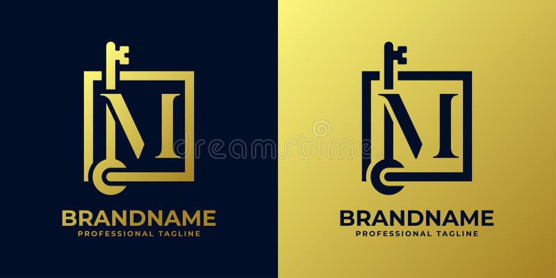 Letter M Key Logo stock vector. Illustration of real - 271725370