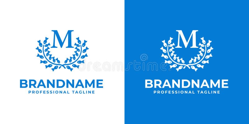 M Fish Logo Stock Illustrations – 112 M Fish Logo Stock Illustrations ...