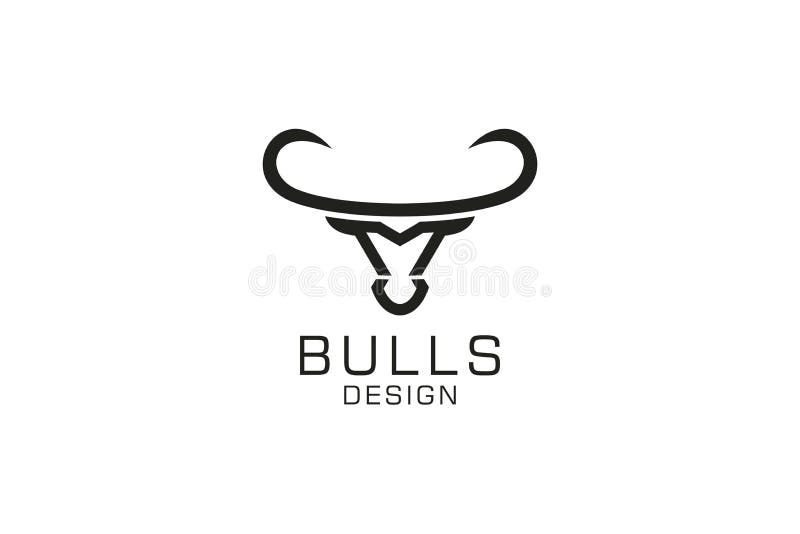 Letter M Logo, Bull Logo,head Bull Logo, Monogram Logo Design Template ...