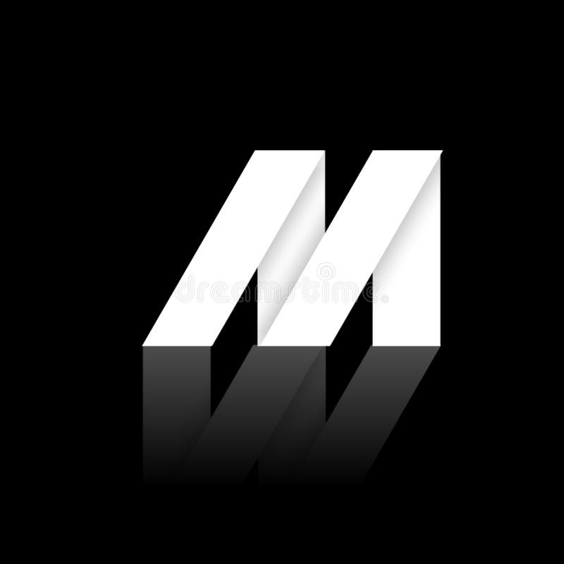 Letter M logo design stock illustration. Illustration of presentation ...