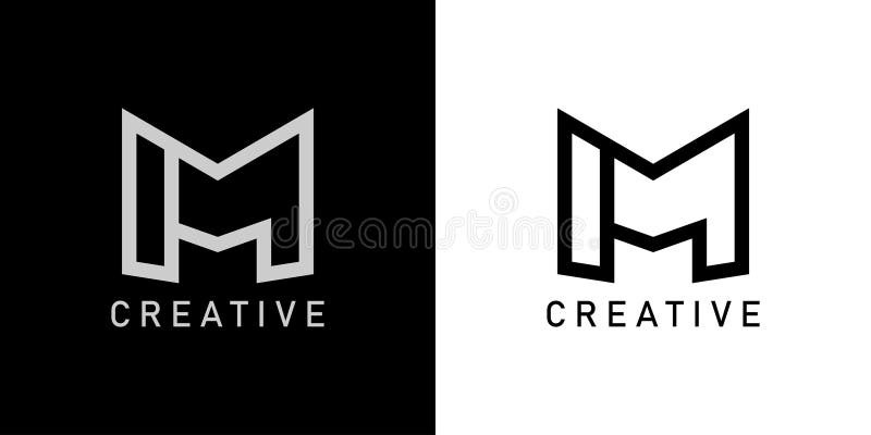 Letter M Logo Design. Simple Design Editable Stock Vector ...