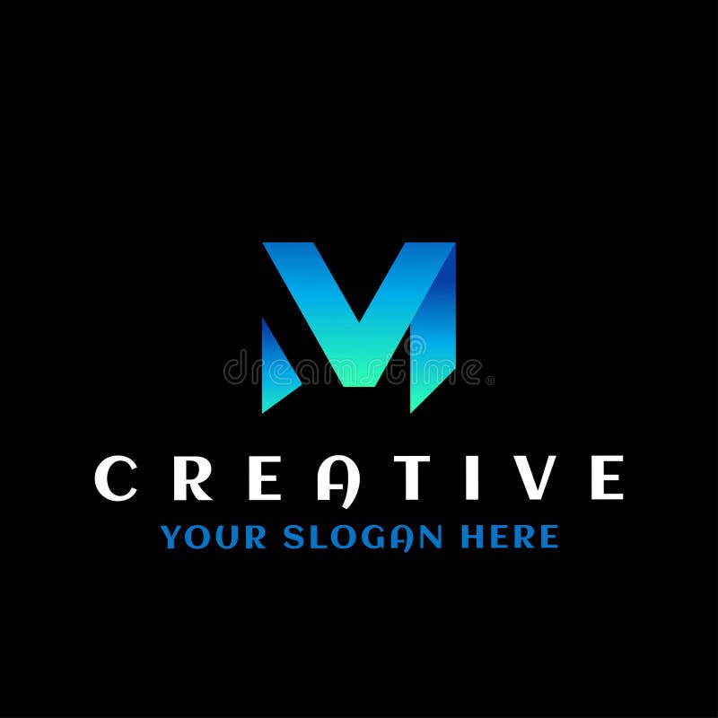 Letter M Logo Design Template. Initial M Letter Logo Stock Vector ...