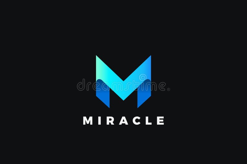 Letter M Logo Design Vector Template. Monogram Logotype Concept Icon ...