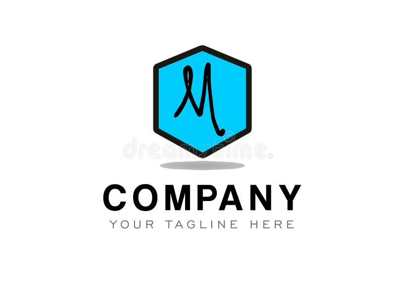 Letter M Logo Design. Your Text Here Stock Illustration - Illustration ...