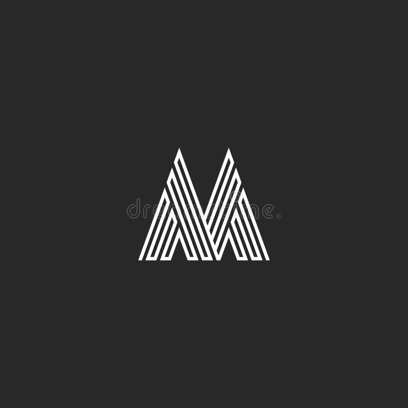 Letter M Black White Stock Illustrations – 6,826 Letter M Black White ...