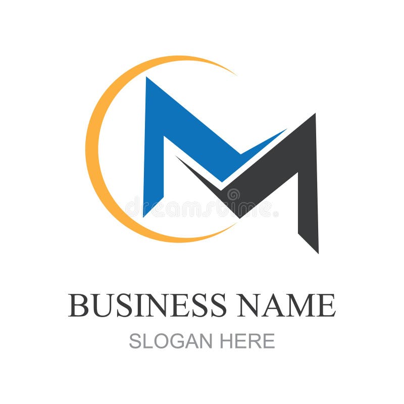 Letter M Logo Icon Design Template Elements Stock Vector - Illustration ...