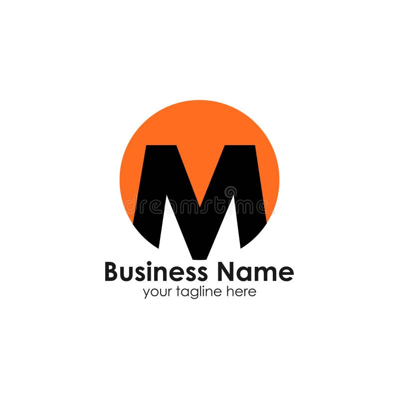 Letter m logo template stock illustration. Illustration of shape ...