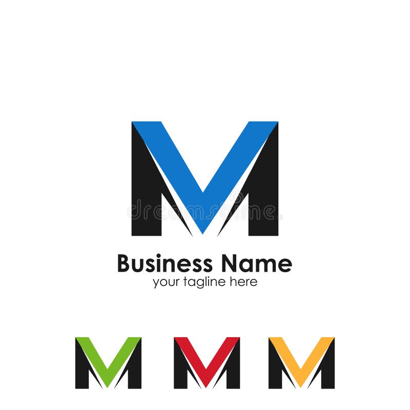 Letter m logo template stock illustration. Illustration of shape ...