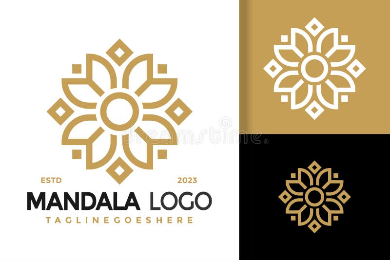 Letter M Mandala Ornament Logo Logos Design Element Stock Vector Illustration Template Stock ...