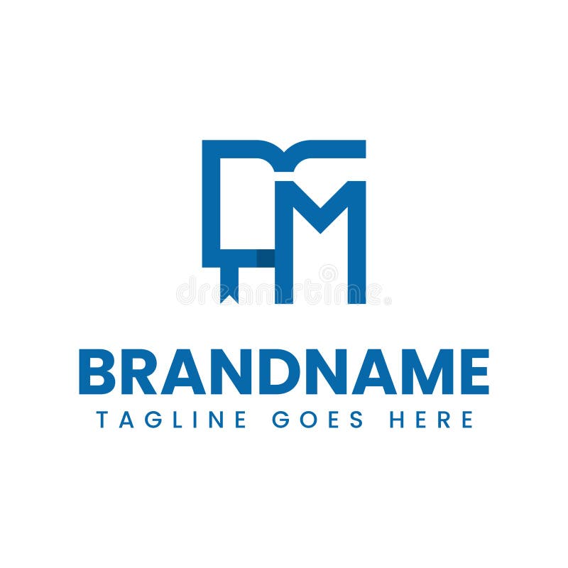 Letter M or MM Book Education Logo, Symbolizing Knowledge, Inspiration ...