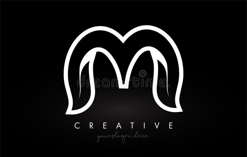 Letter M Black White Stock Illustrations – 6,826 Letter M Black White ...