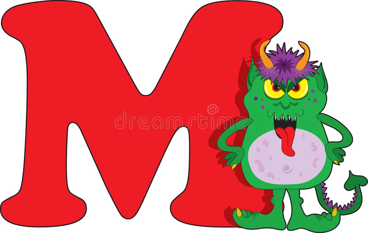 Letter M Monster Stock Illustrations – 86 Letter M Monster Stock ...