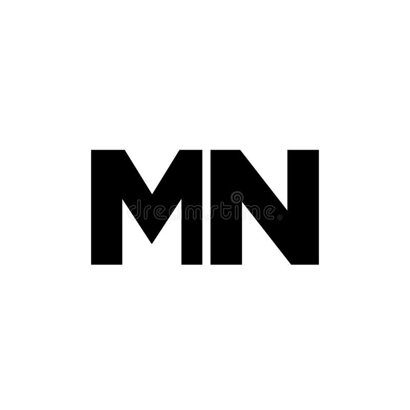 Letter M and N, MN Logo Design Template. Minimal Monogram Initial Based ...