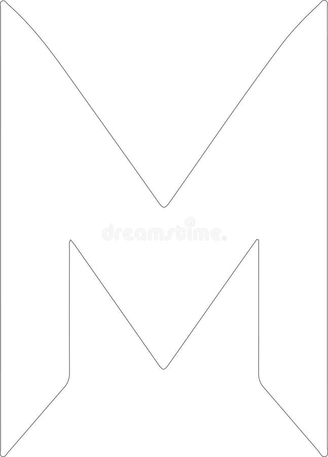M Outline Stock Illustrations – 2,775 M Outline Stock Illustrations ...
