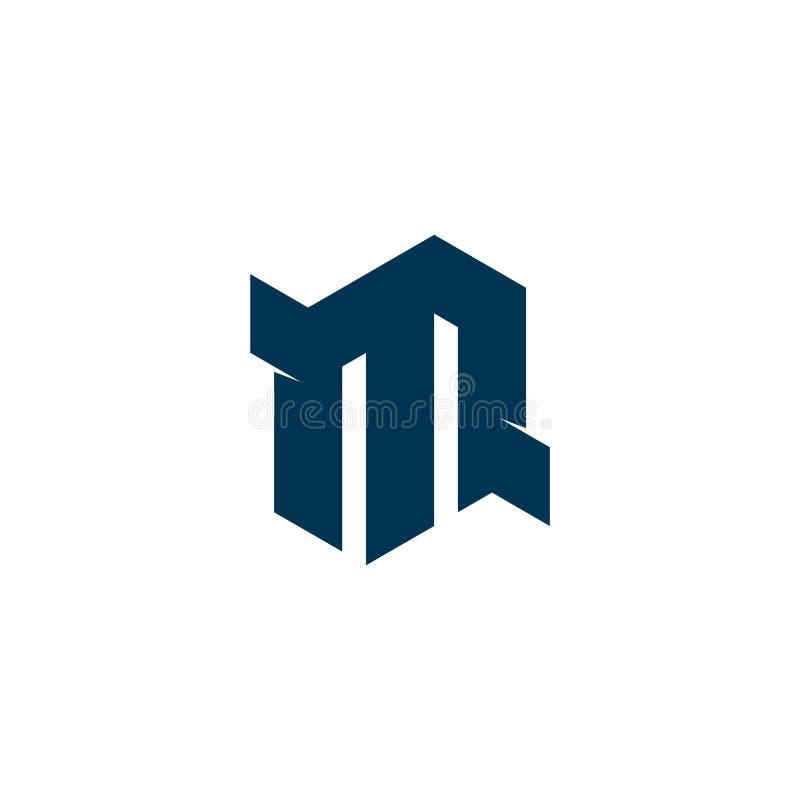 Letter M Paper Fold Geometric Simple Logo Vector Stock Vector ...