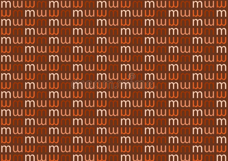 Letter M Pattern in Different Colored Brown Shades for Wallpaper Stock ...