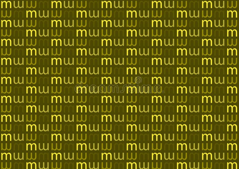 Letter M Pattern in Different Colored Green Shades for Wallpaper Stock ...