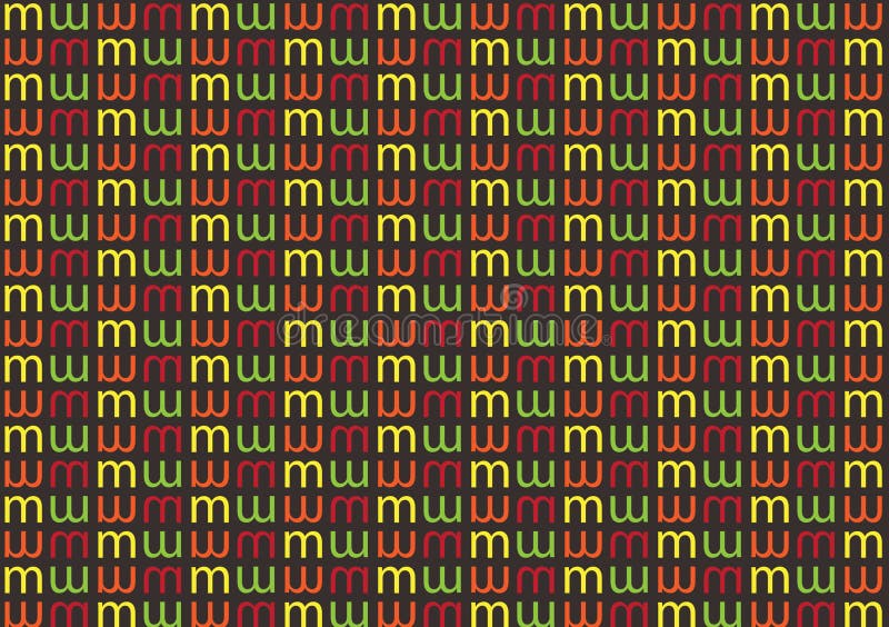 Letter M Pattern in Different Colored Shades for Wallpaper Stock ...