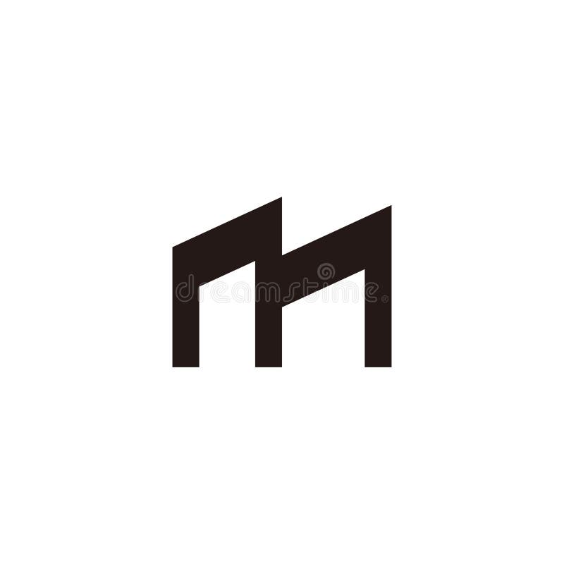 Letter M Simple Garage Mechanic Logo Vector Stock Vector - Illustration ...