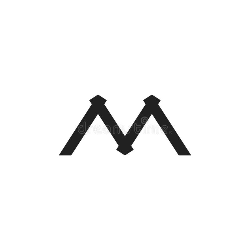 Double M Letter Design Stock Illustrations – 85 Double M Letter Design ...