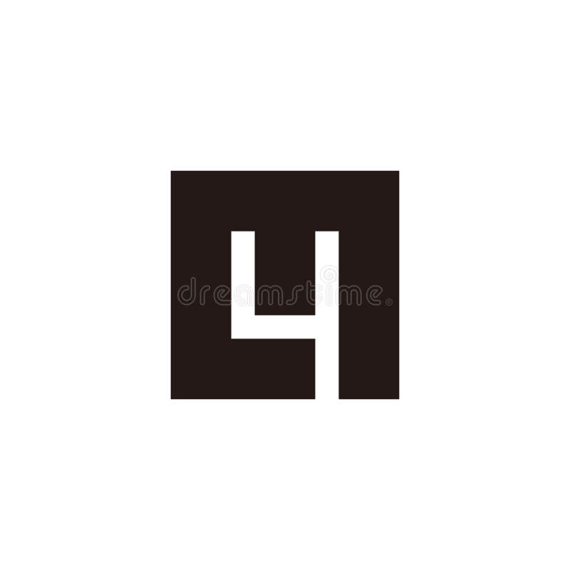 Letter M4 Stripes Square Simple Logo Vector Stock Vector - Illustration ...