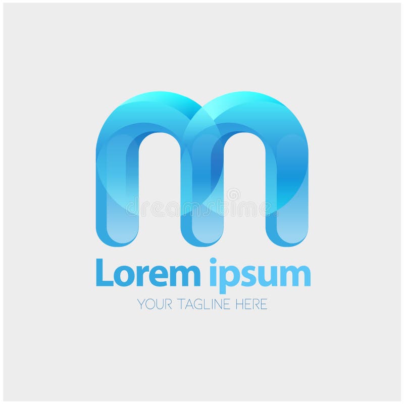 Letter M symbol or icon stock vector. Illustration of icon - 164098384