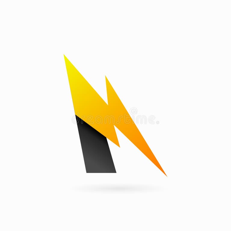 Letter M Thunder Light Combination Logo Design, Letter M Power Logo ...