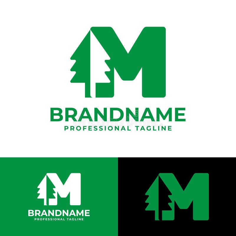 Letter M Tree Logo, for Any Environmental Brands with M Initial Stock ...