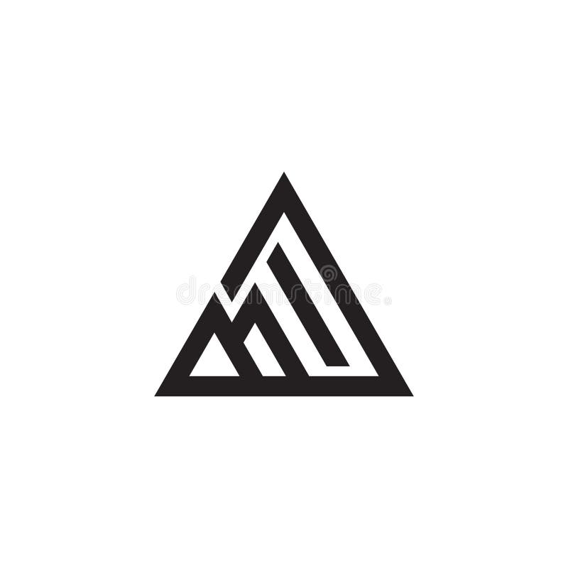 Letter M Triangle Logo Idea Concept Stock Illustrations – 522 Letter M ...