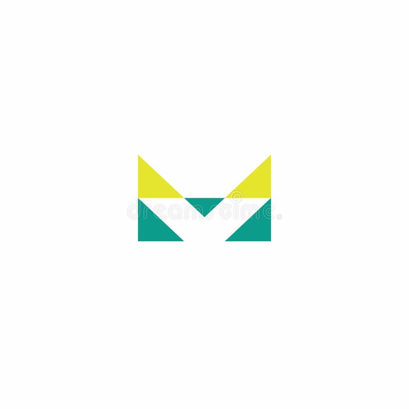 Letter M Triangle Logo Design. M Initial Icon Modern Design Stock ...