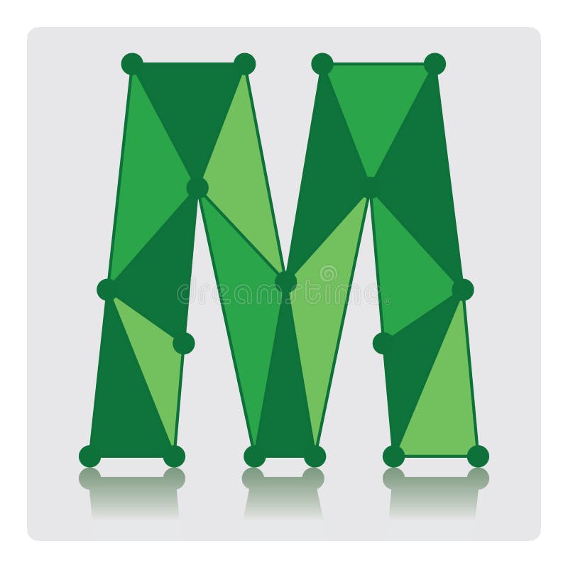 Letter M. Vector Illustration Decorative Design Stock Vector ...