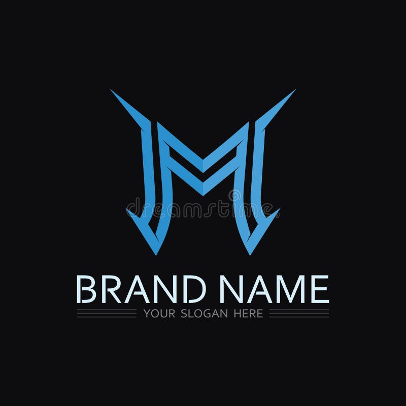 Letter M Vector Logo with Clean Design for Branding Purposes Stock ...