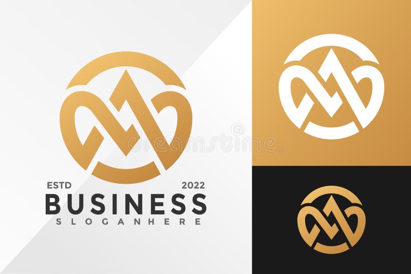 Letter am or MA Business Company Logo Design Vector Illustration ...