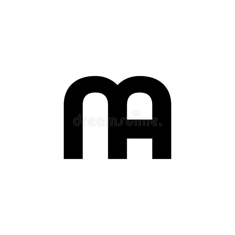 Letter Ma Logo. Initial Letter Design Vector Luxury Color Stock Vector ...