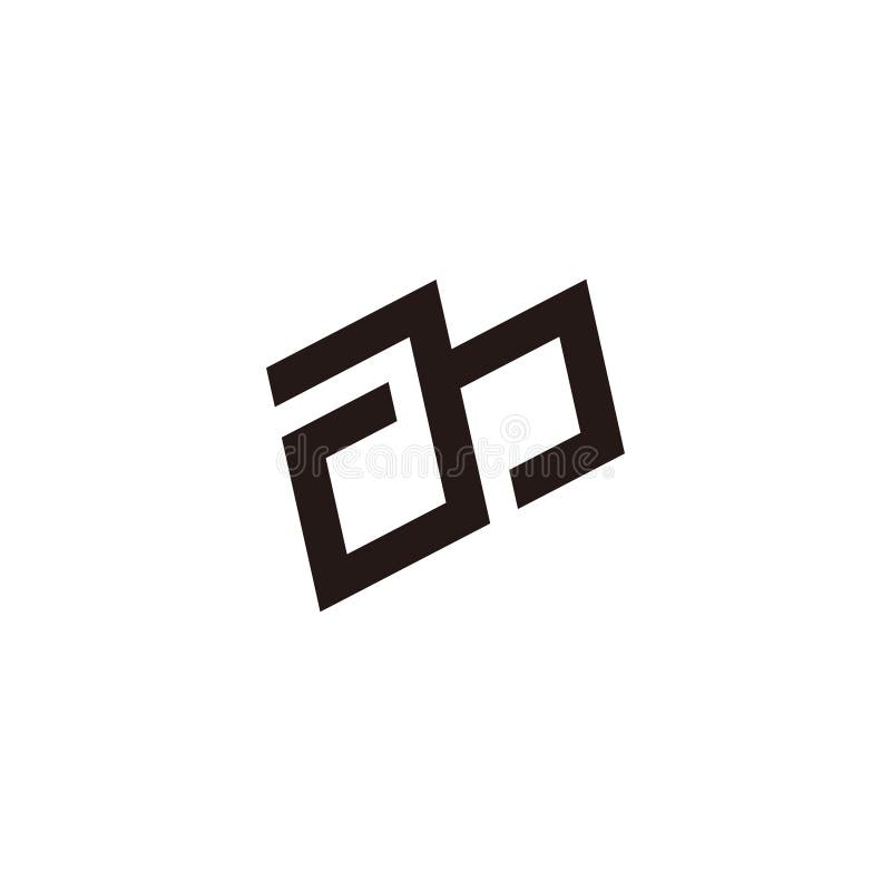 Letter am Ma Simple Geometric Line Logo Vector Stock Vector ...