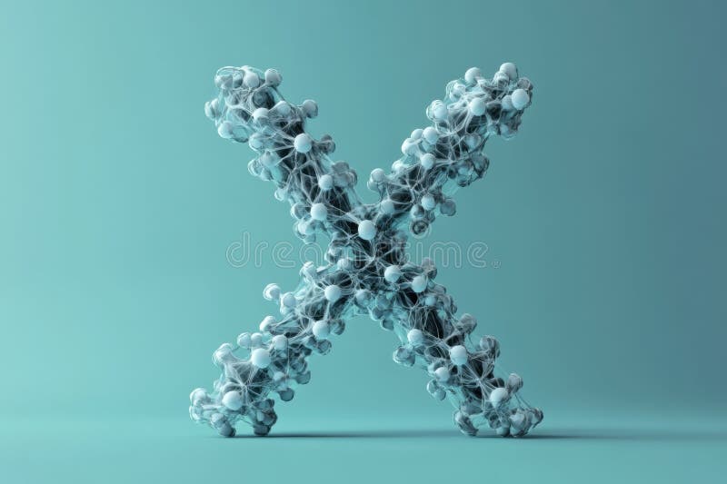 The Letter X is Made of Bones and is Floating in the Air Stock Illustration - Illustration of ...