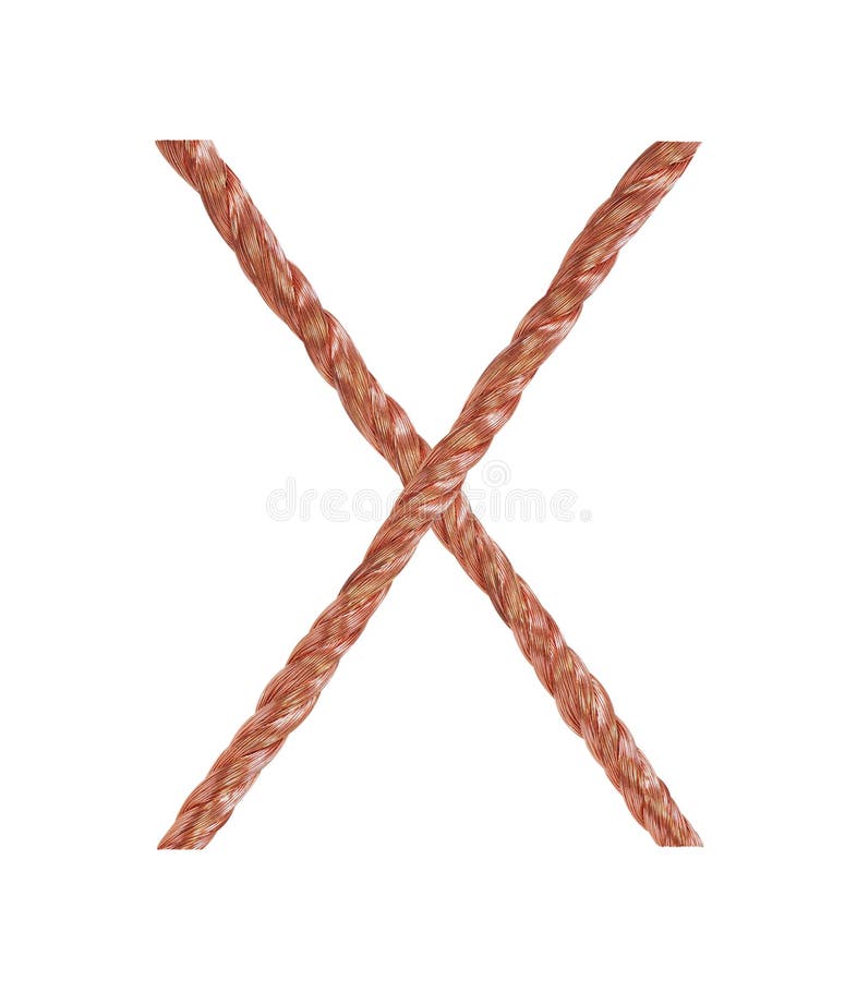 Copper Wire Alphabet Letter White Background Stock Illustrations – 6 ...
