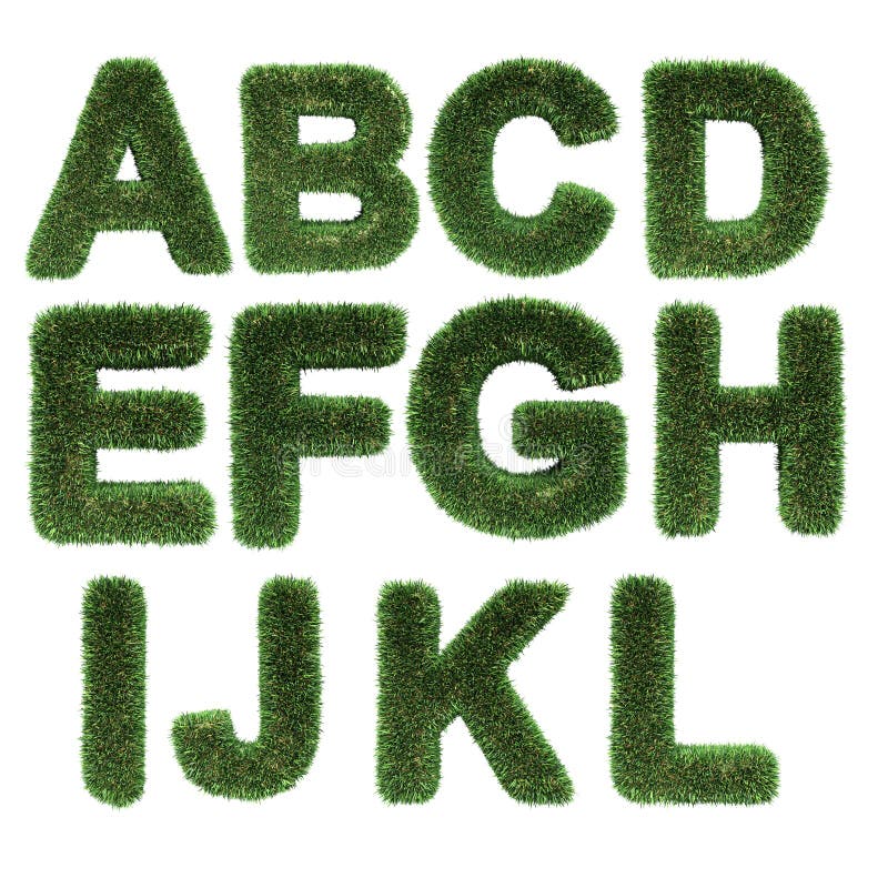Grass Alphabet stock photo. Image of green, alphabet - 23041860