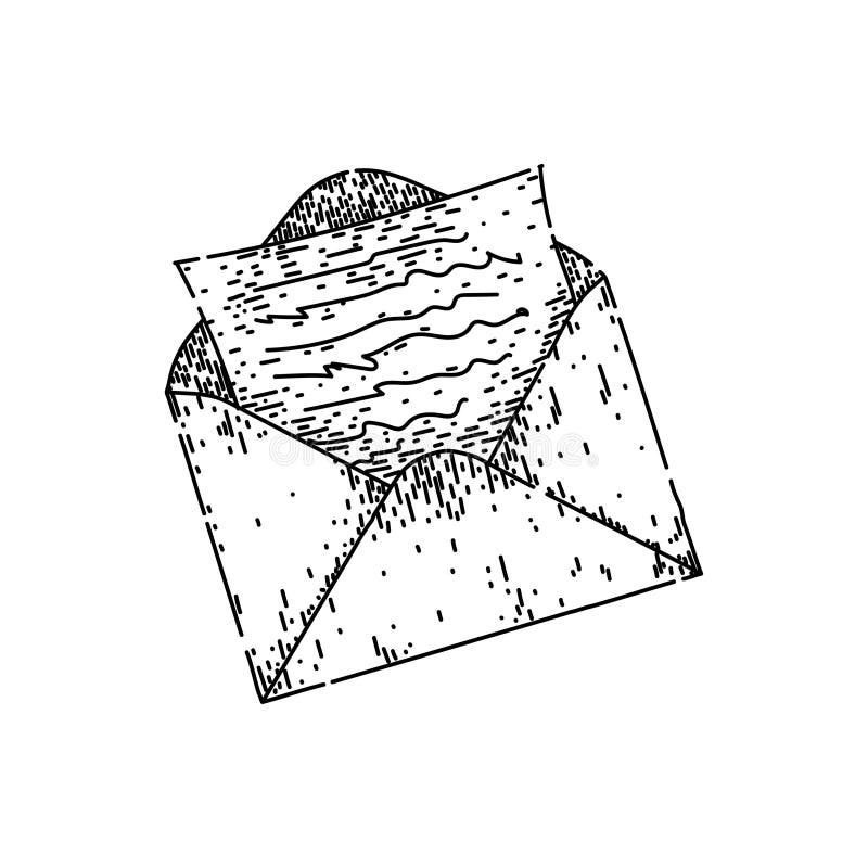 Letter Mail Sketch Stock Illustrations – 6,822 Letter Mail Sketch Stock ...