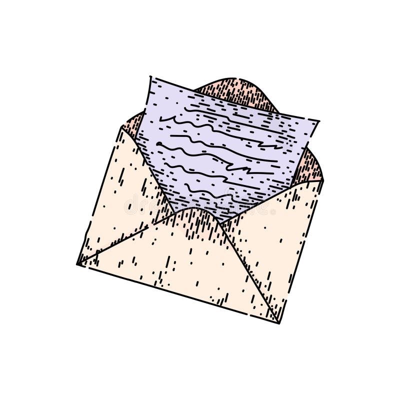 Letter Mail Sketch Stock Illustrations – 6,822 Letter Mail Sketch Stock ...